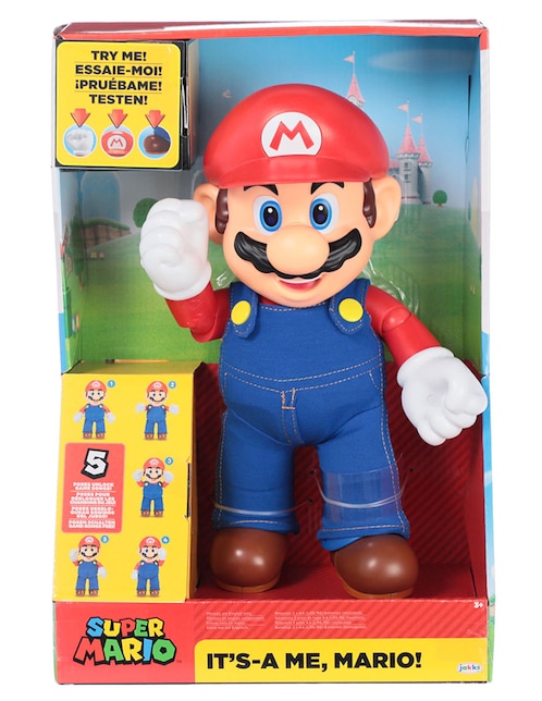 Figura de acción Super Mario Mario Bros Nintendo con movimiento 1