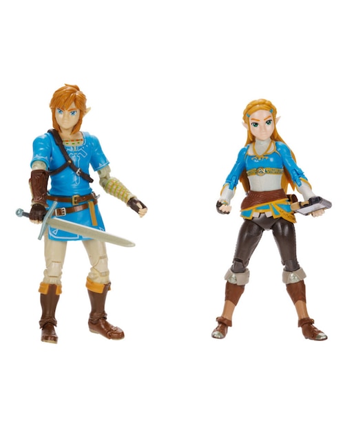 Set figuras articulada The Legend of Zelda Link y Zelda collectors 1