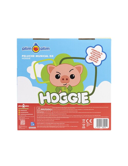 Peluche de Plim Plim Hoggie Bandai de 15 cm 3